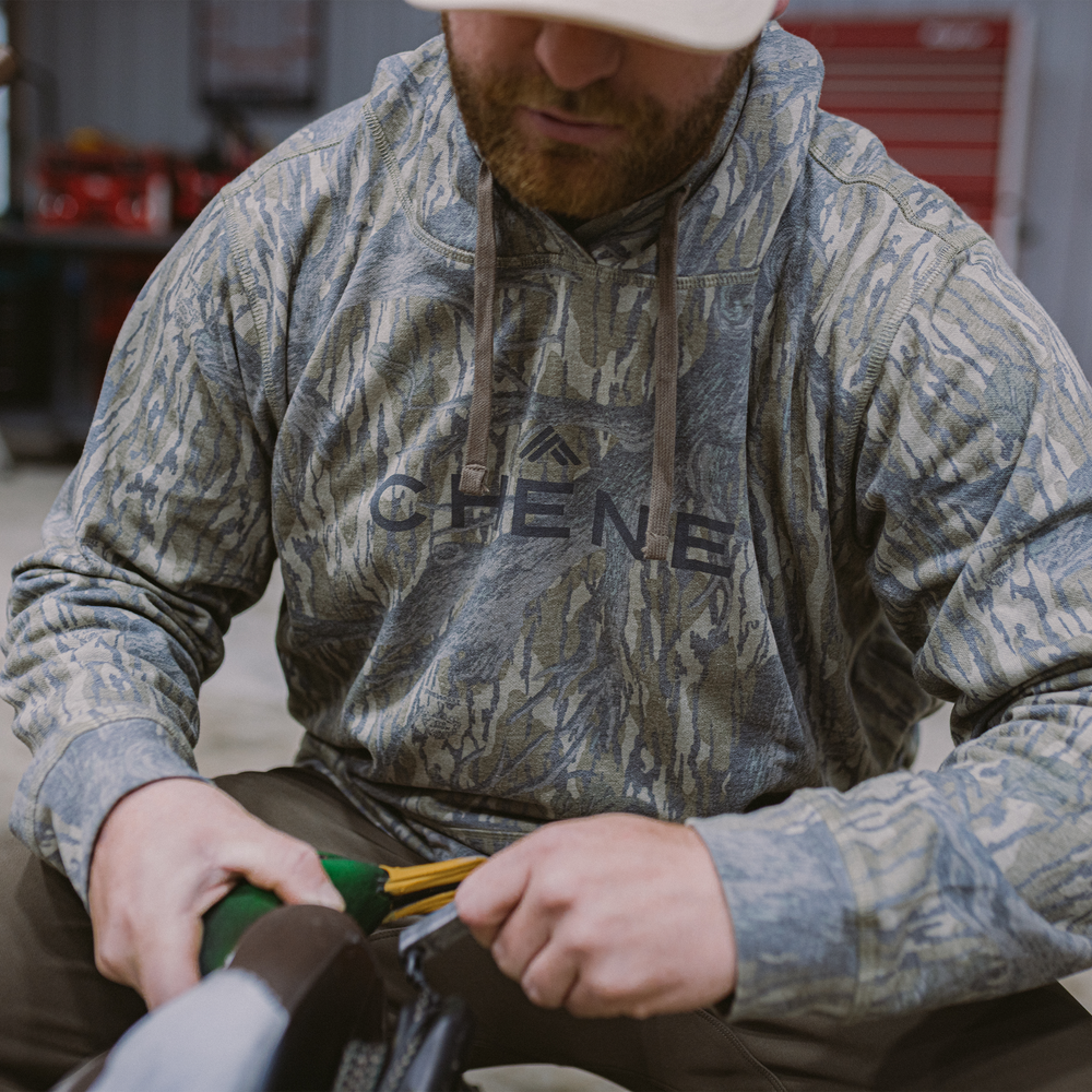 Washed Out Camo Logo Hoodie