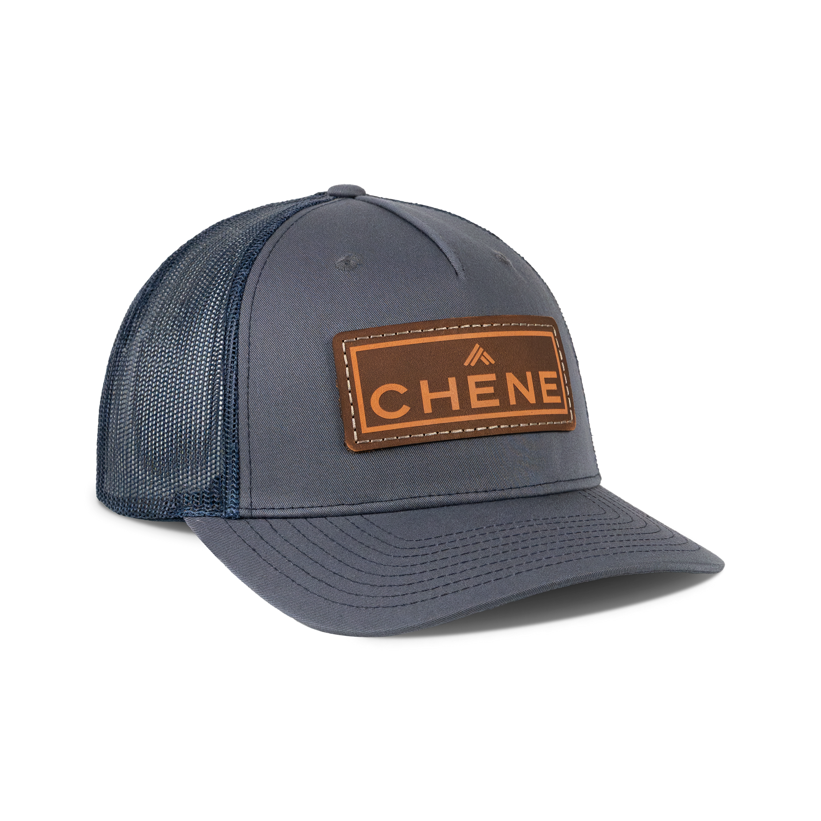 5-Panel Leather Patch Cap