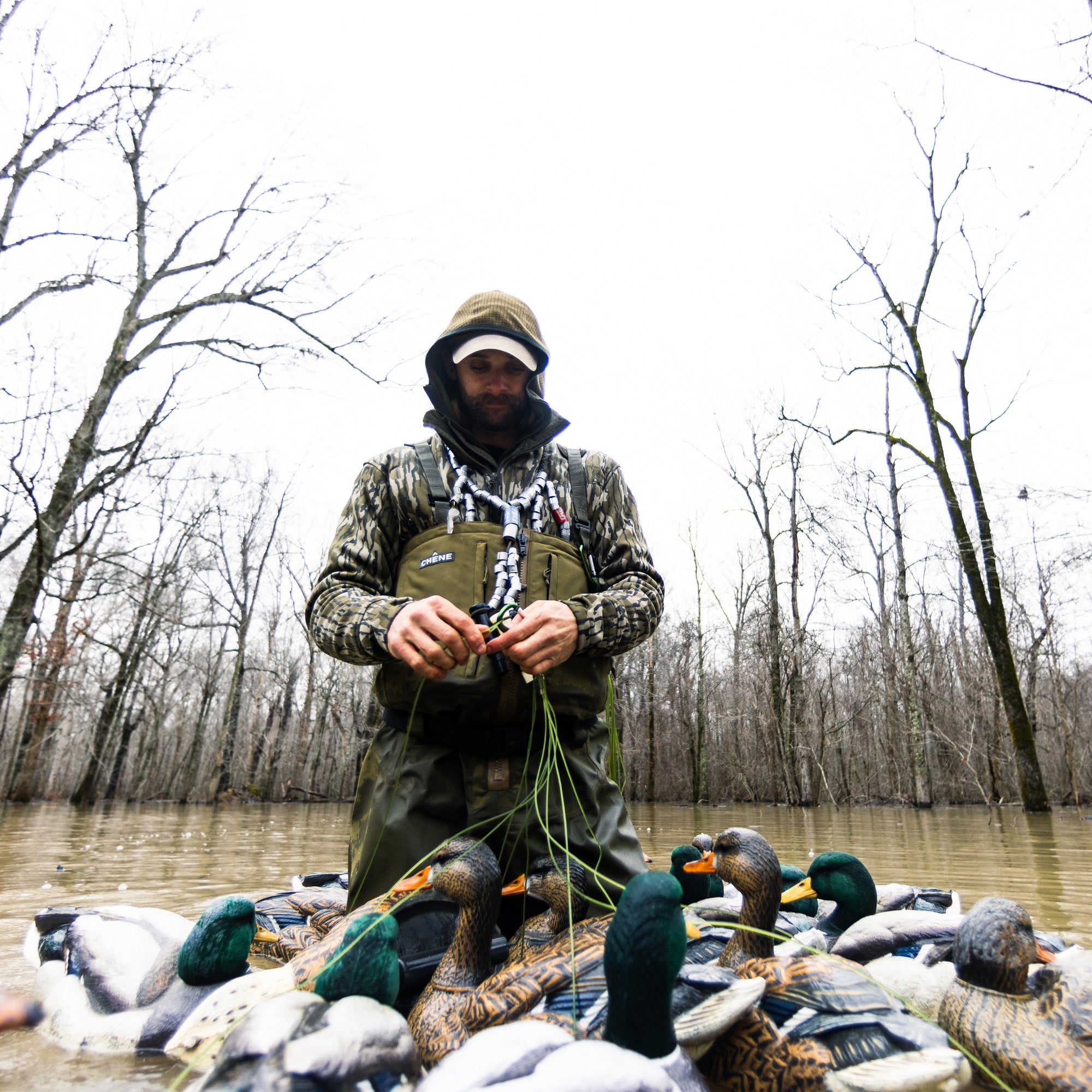 2S Wader | Olive Green Waders for Duck Hunting | Chêne Gear®