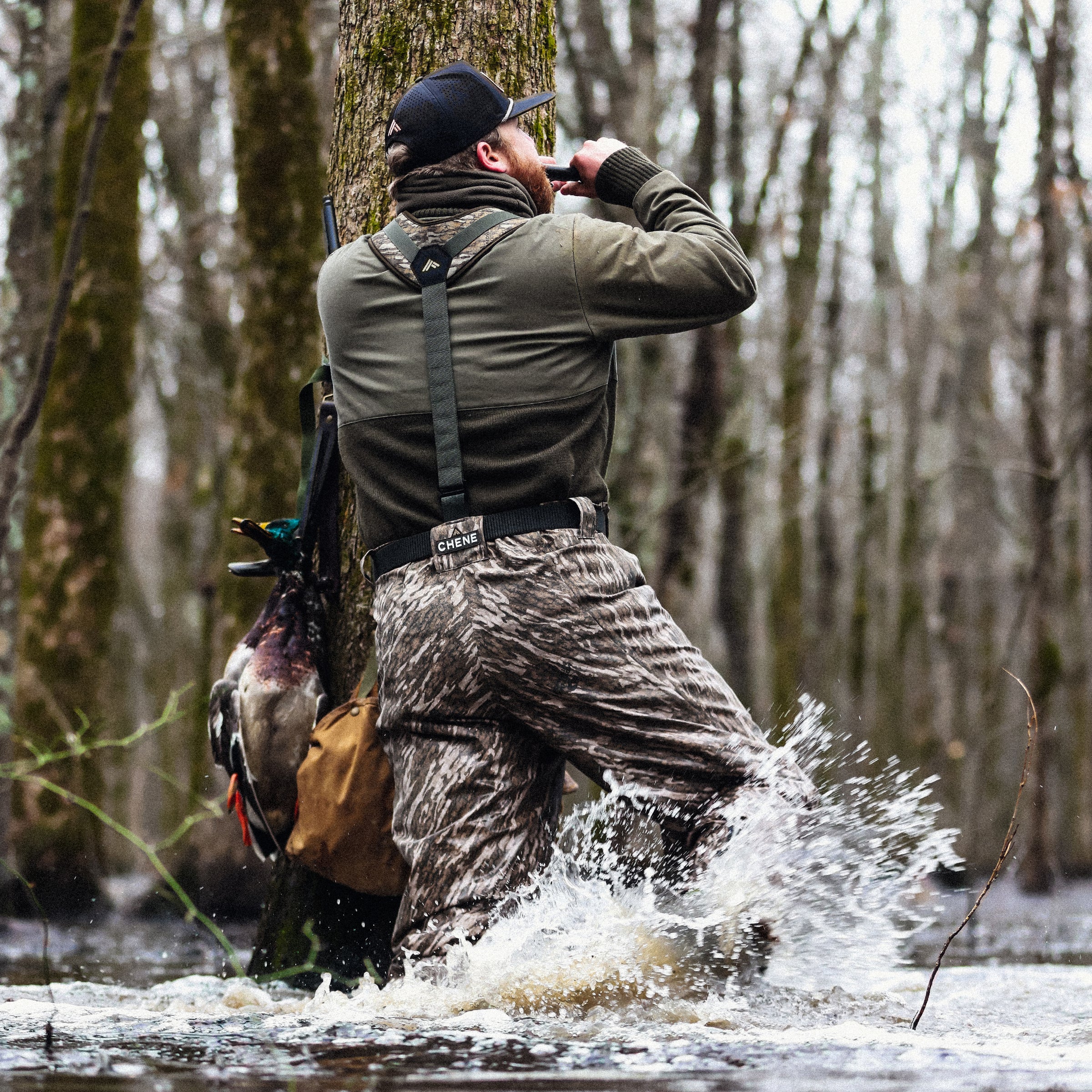 Brown Wader Pants for Duck Hunting | Chêne Gear®
